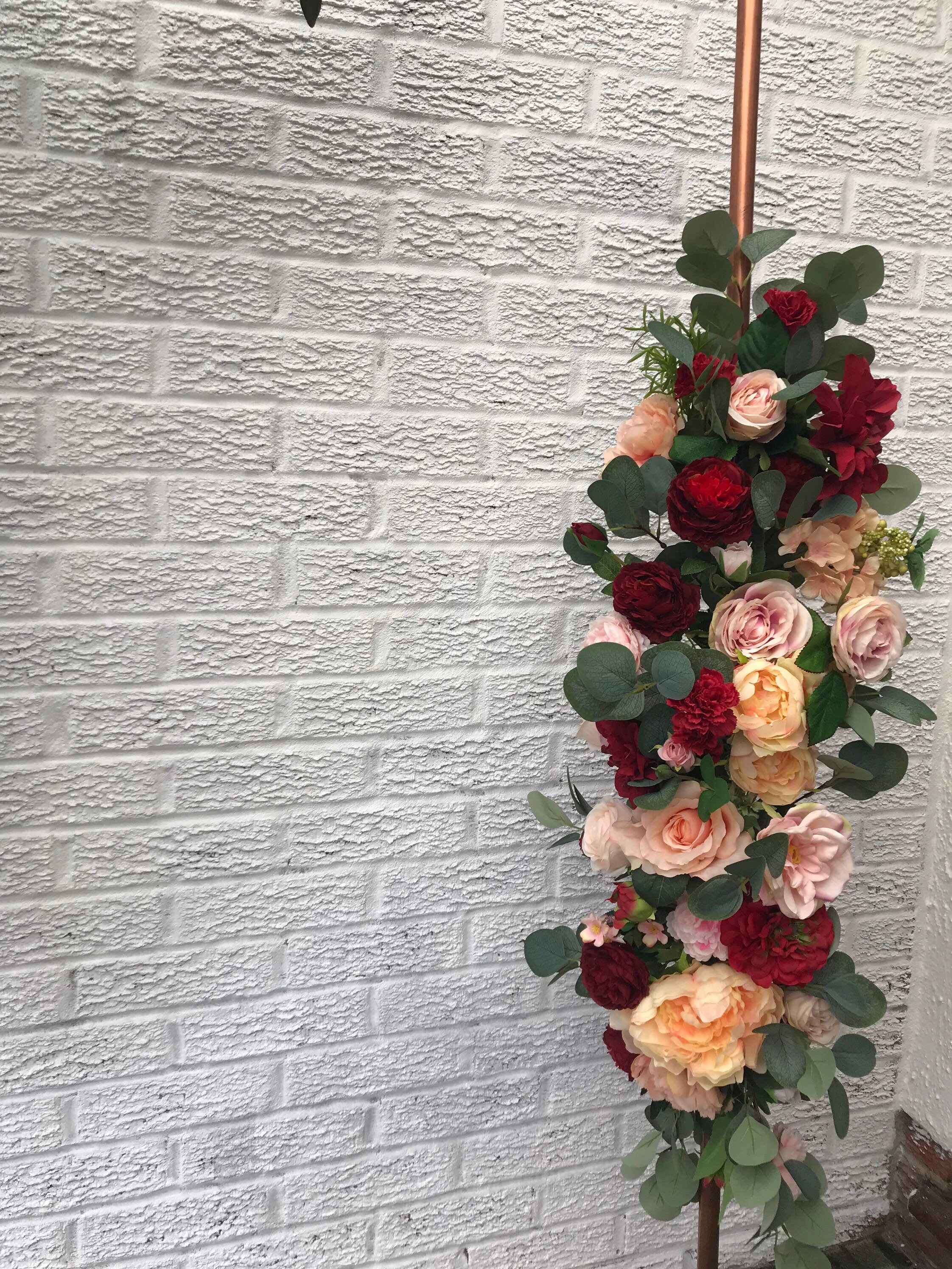 Fall flower garland Flower swag floral swag wedding flower | Etsy