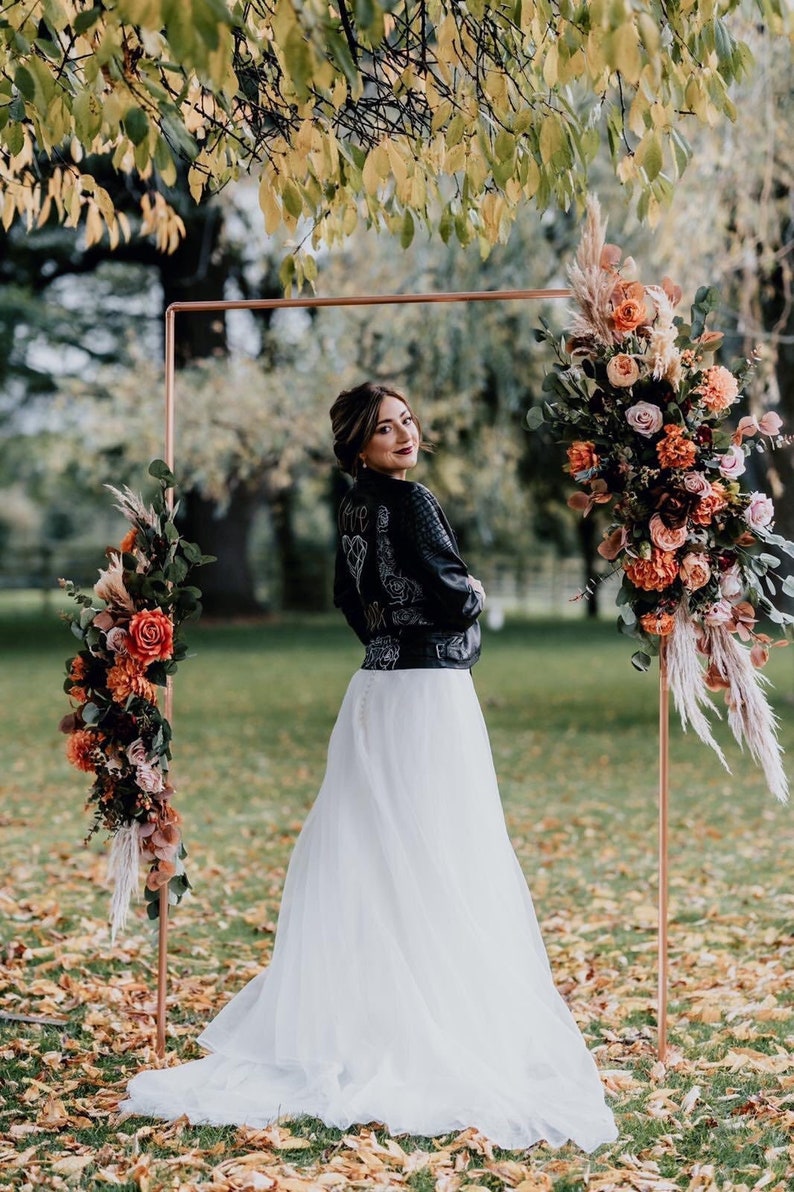 Fall flower swag fall flower arrangement fall wedding swag | Etsy