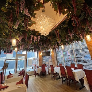 Fall Wisteria Flower Ceiling Wall, Purple Flower Wall Ceiling, Wisteria ...