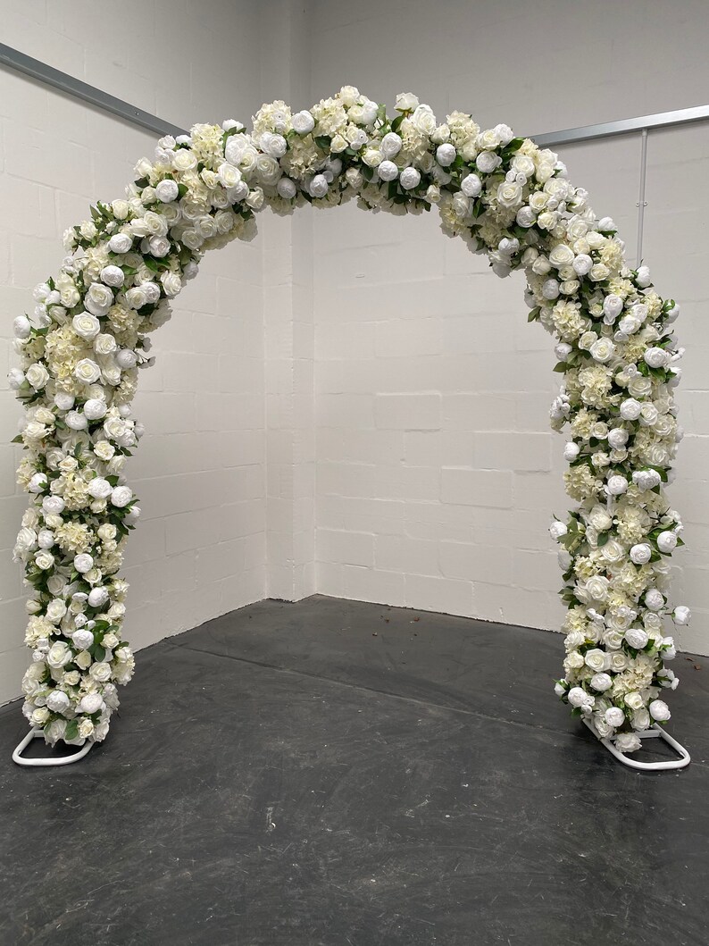 LUXE Flower Arch Ivory Flower Arch Flower Backdrop - Etsy UK