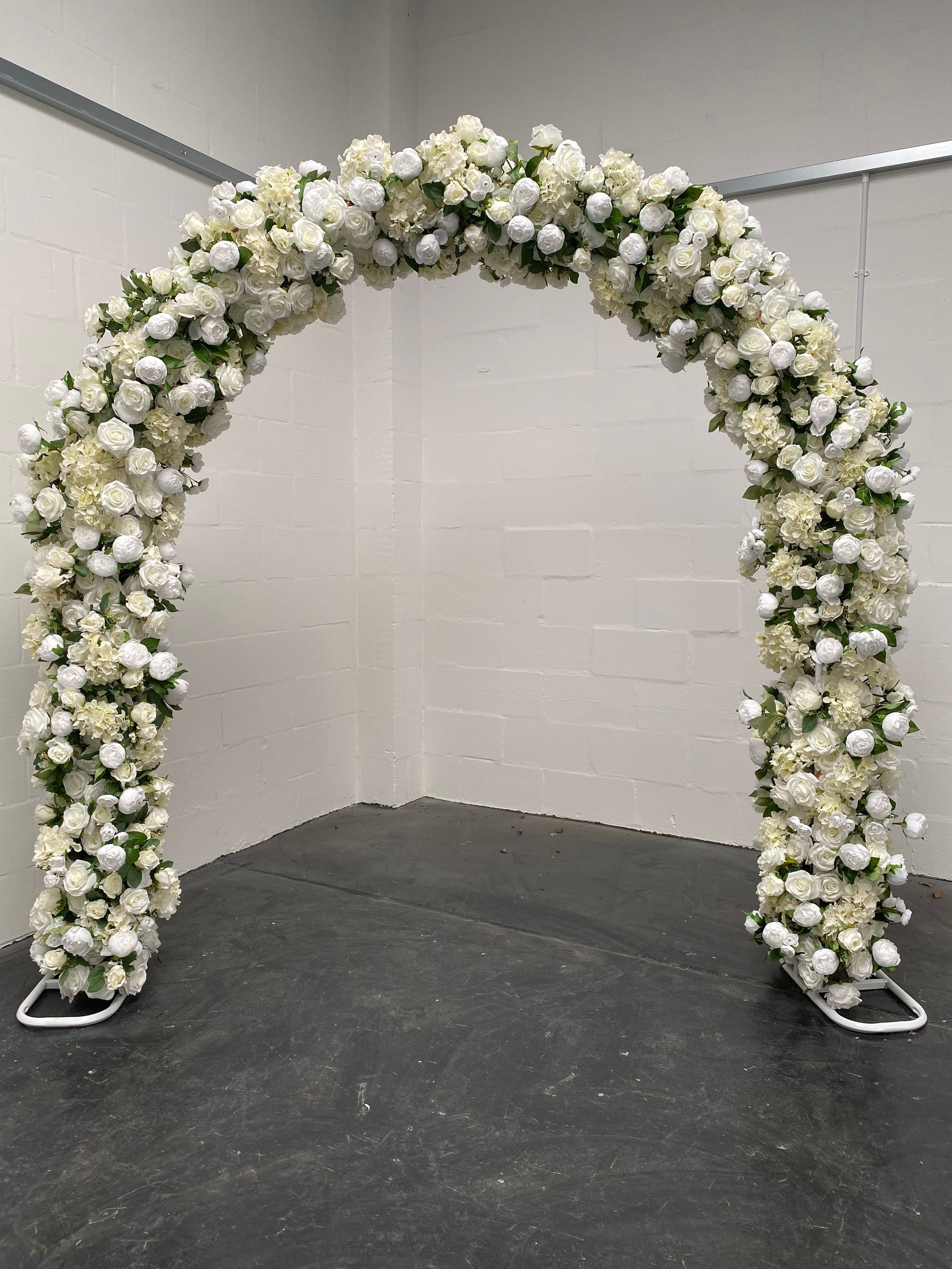 LUXE Flower Arch Ivory Flower Arch Flower Backdrop - Etsy UK