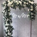 Classic White Roses Wedding Flower Garland Backdrop Arch Decoration ...