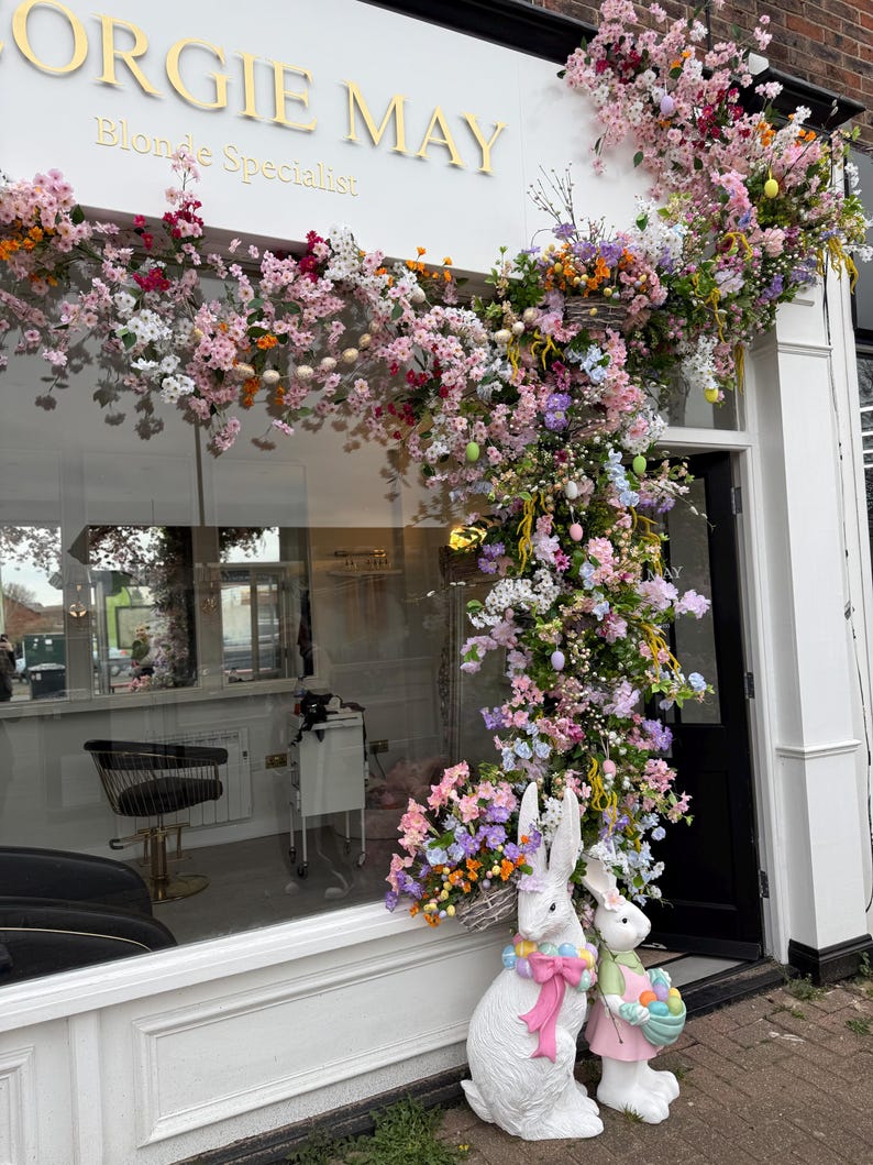 SHOP FRONT Spring Flower Garland – Easter Floral Decoration - Etsy