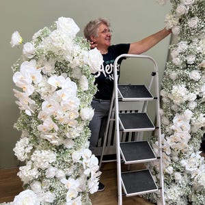 Wedding Flower Columns, Deconstructed Wedding Flower Arch, Flower ...