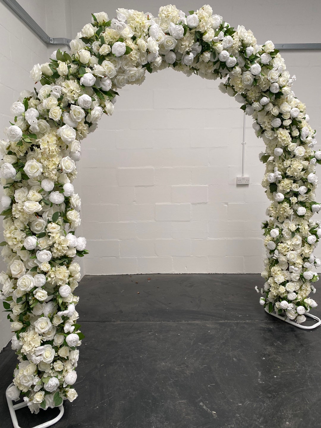 LUXE Flower Arch, Ivory Flower Arch, Flower Backdrop, Artificial Flower ...