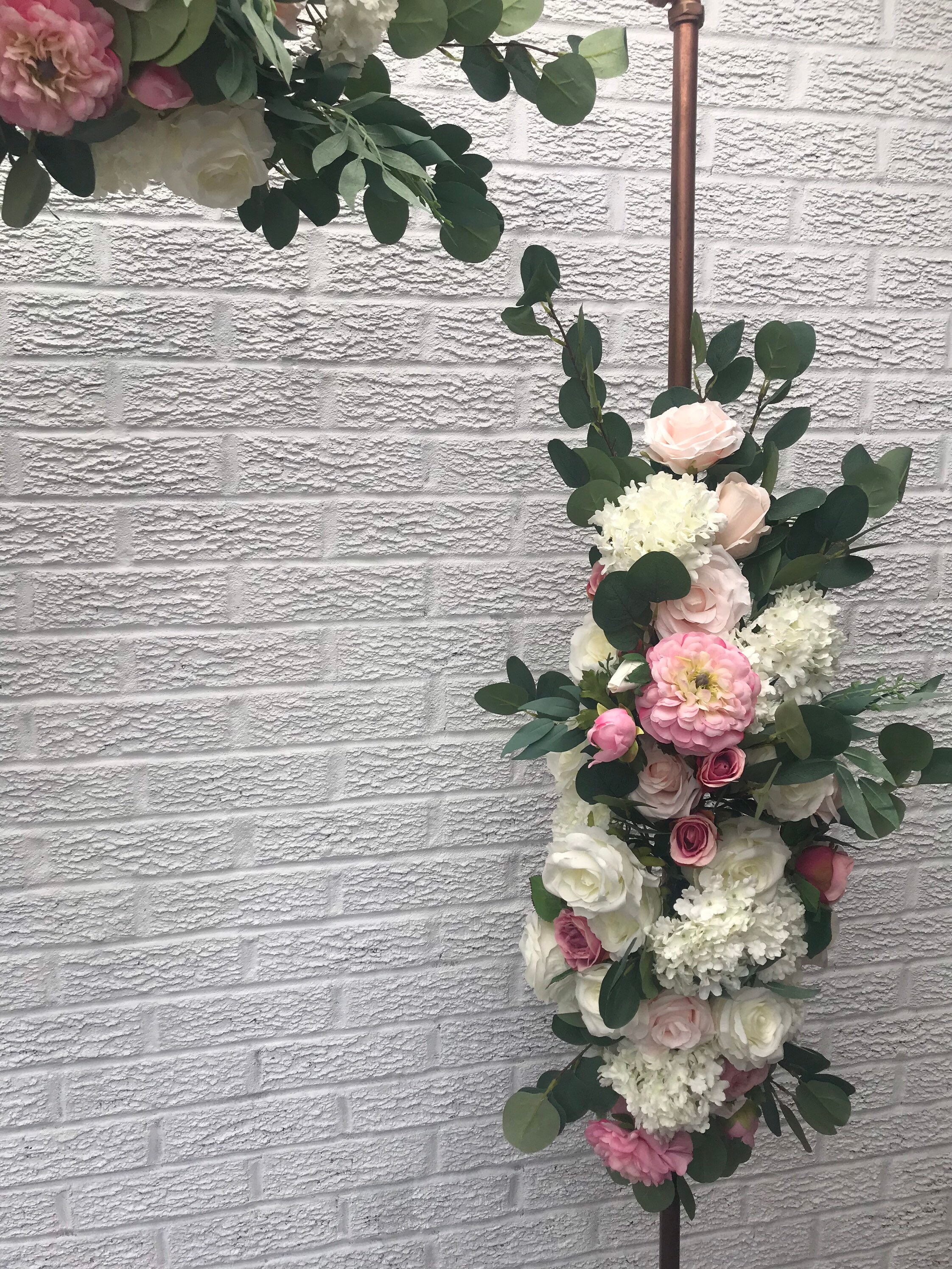 Flower arch Floral arch arch arrangement wedding swag | Etsy