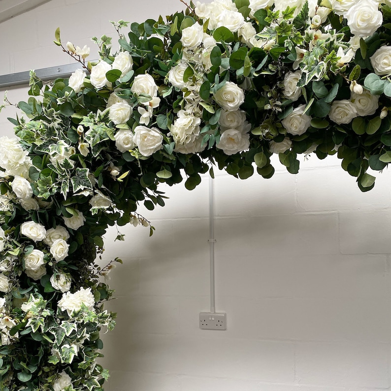 LUXE Flower Arch Ivory Flower Arch Flower Backdrop - Etsy