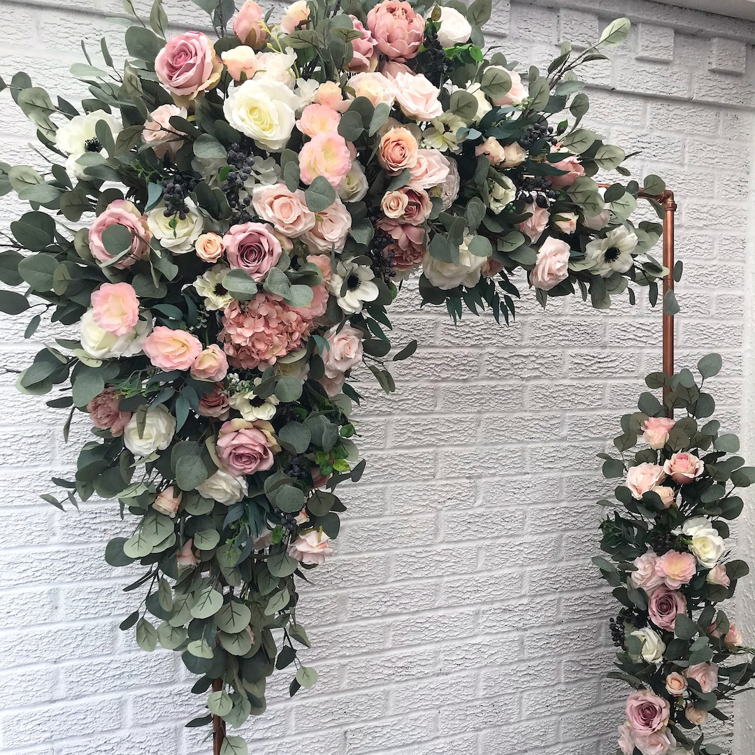 Dusty Pink Flower Arch Arrangement Set for Wedding Decor - Etsy
