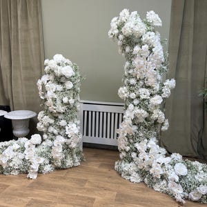 Wedding Flower Columns, Deconstructed Wedding Flower Arch, Flower ...