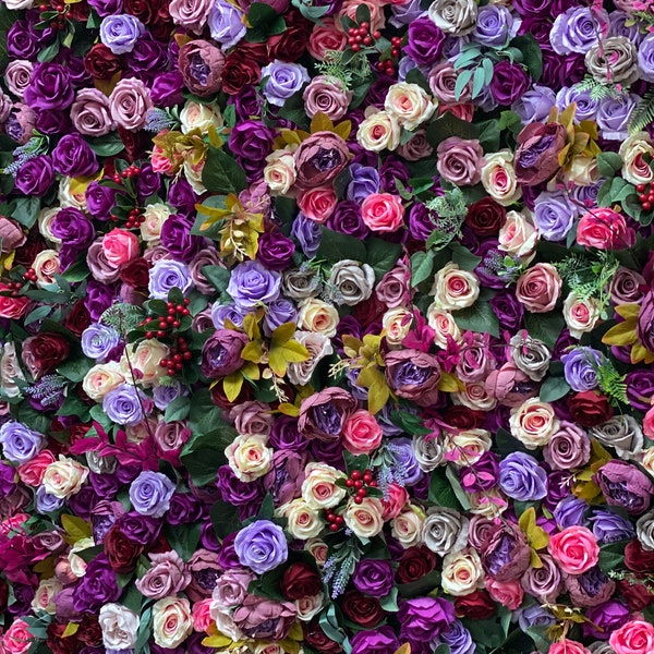 Rainbow Flower Wall - Etsy