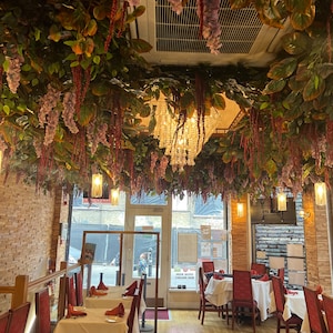 Fall Wisteria Flower Ceiling Wall, Purple Flower Wall Ceiling, Wisteria ...