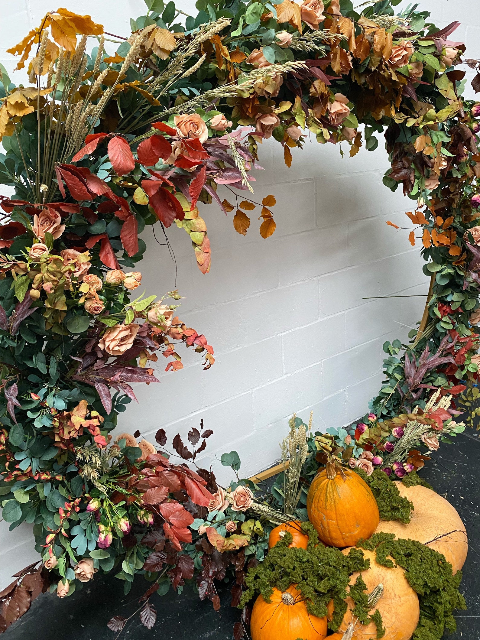 Fall Foliage Decor Fall Foliage Backdrop Fall Moongate Fall | Etsy