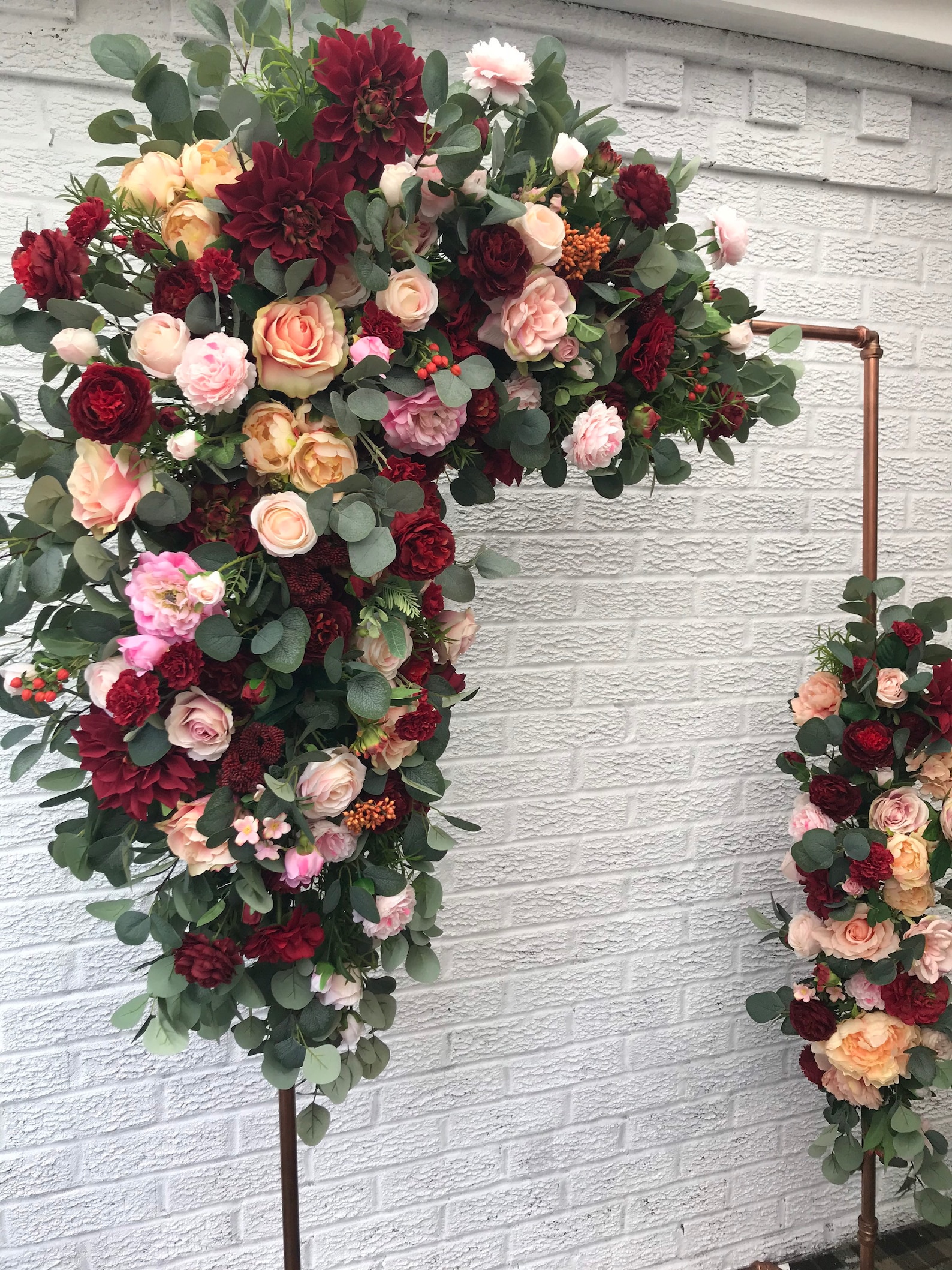 Fall flower garland Flower swag floral swag wedding flower | Etsy