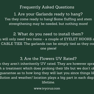 Pink Flower Garland: Shop Front Doorway Decor - Etsy