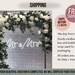 Classic White Roses Wedding Flower Garland Backdrop Arch Decoration ...