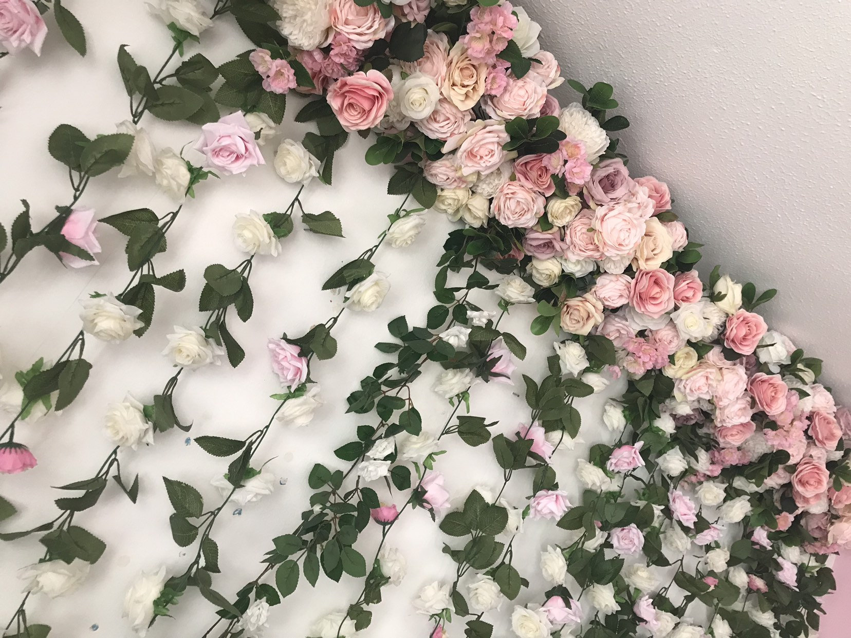 Flower Garland Flower Wall Floral Garland Wedding Wall - Etsy