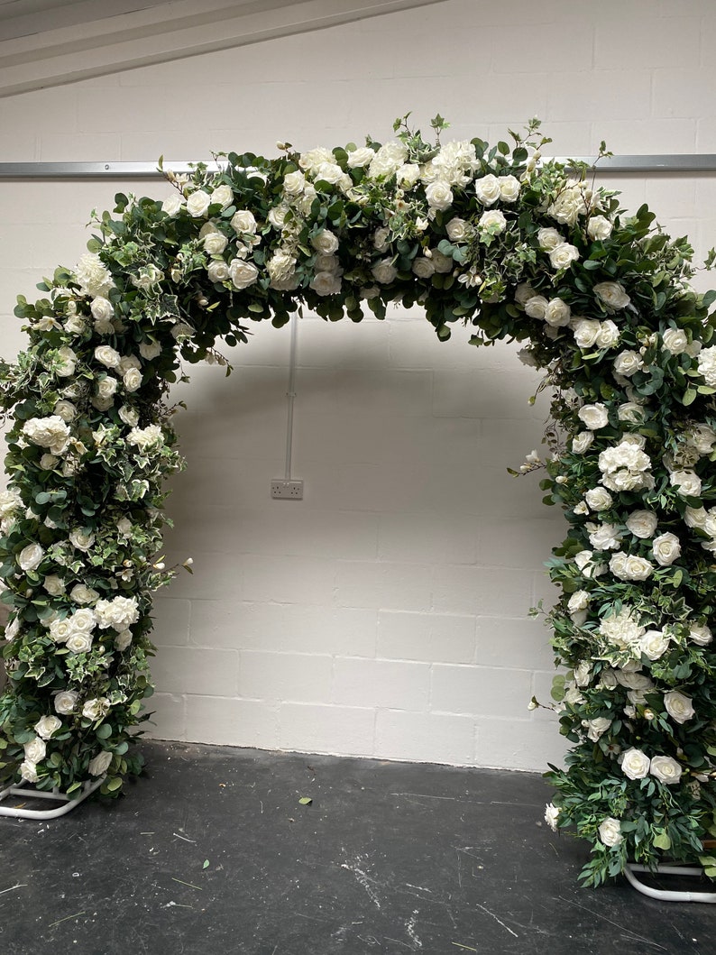 LUXE Flower Arch Ivory Flower Arch Flower Backdrop - Etsy