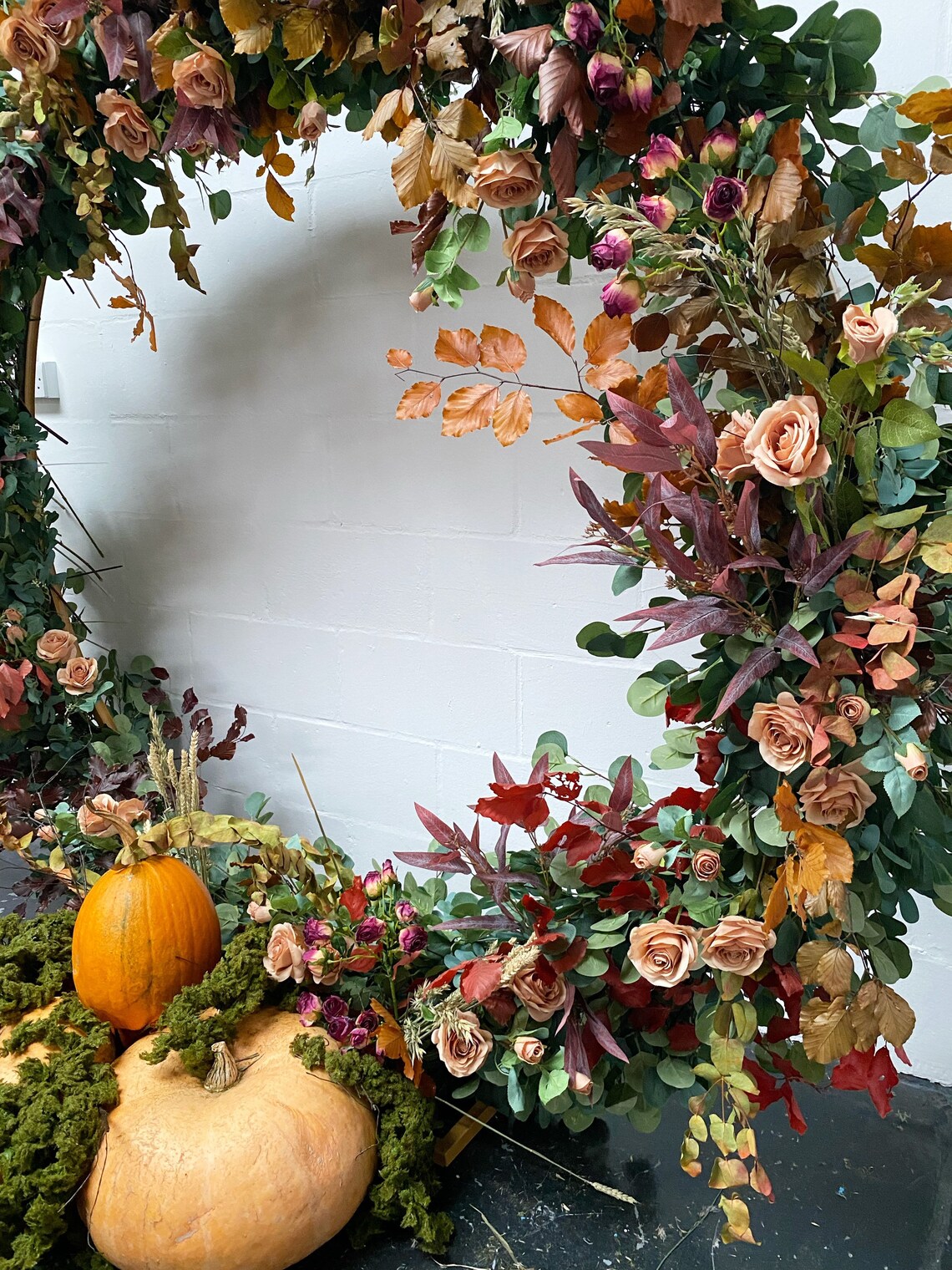 Fall Foliage Decor Fall Foliage Backdrop Fall Moongate Fall | Etsy