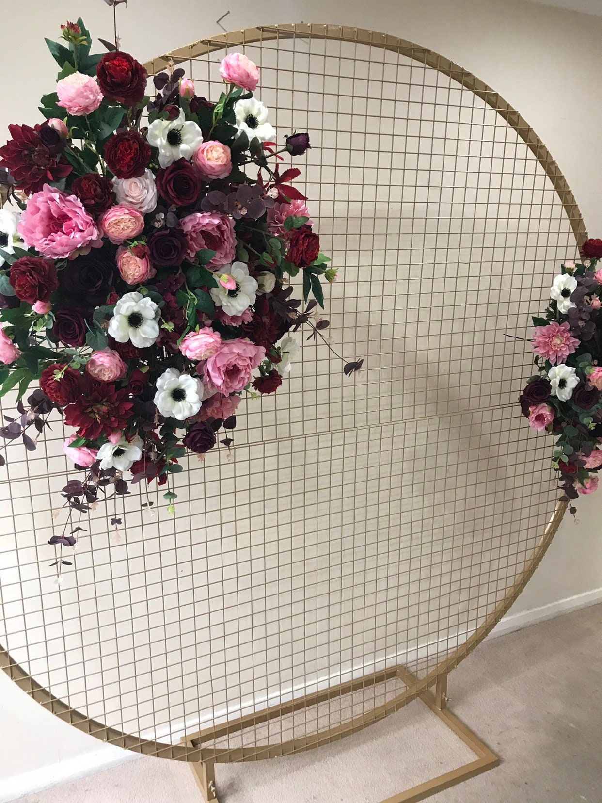 Fall Flower Swag Fall Wedding Arch Flower Swag Winter | Etsy