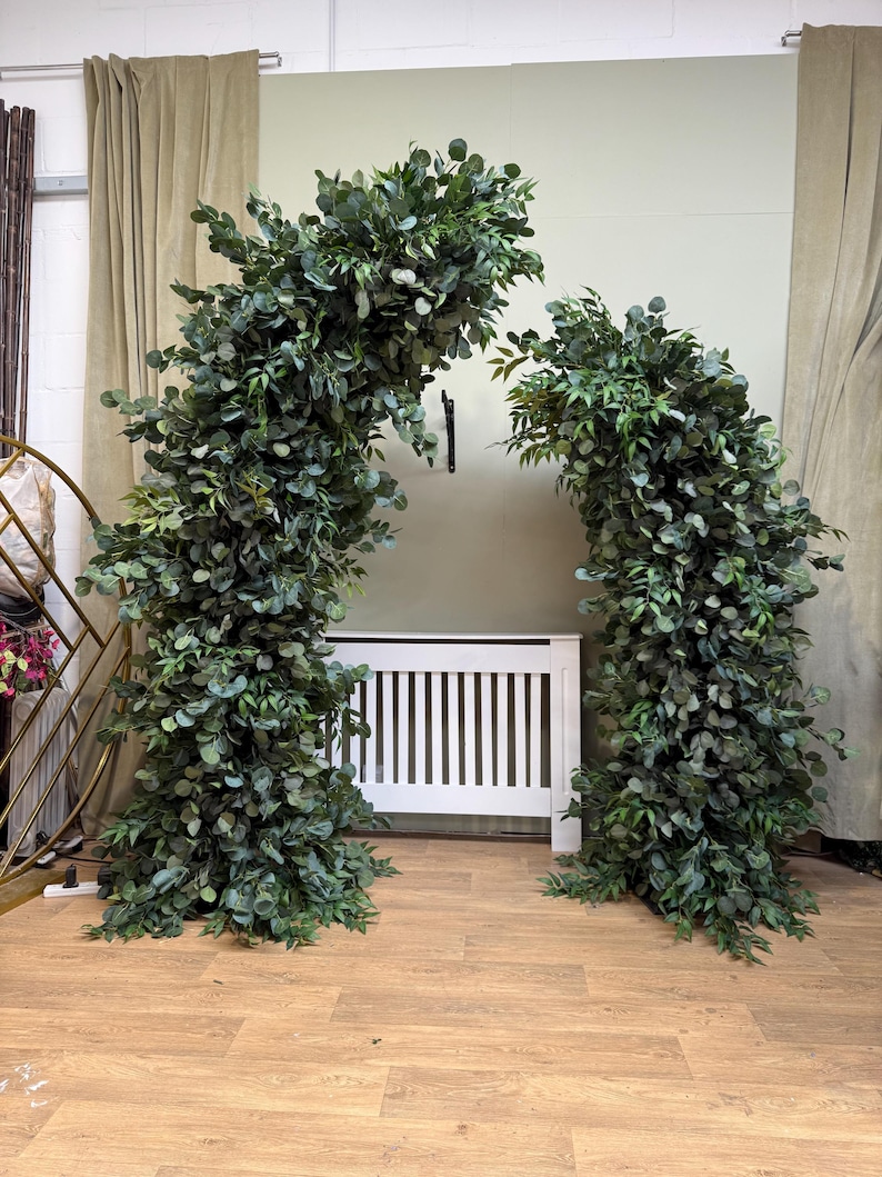 Eucalyptus Wedding Broken Arch Set: Faux Green Foliage Columns - Etsy