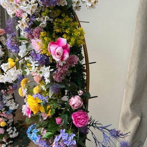 Colourful Wedding Flower Columns, Deconstructed Wedding Flower Arch ...
