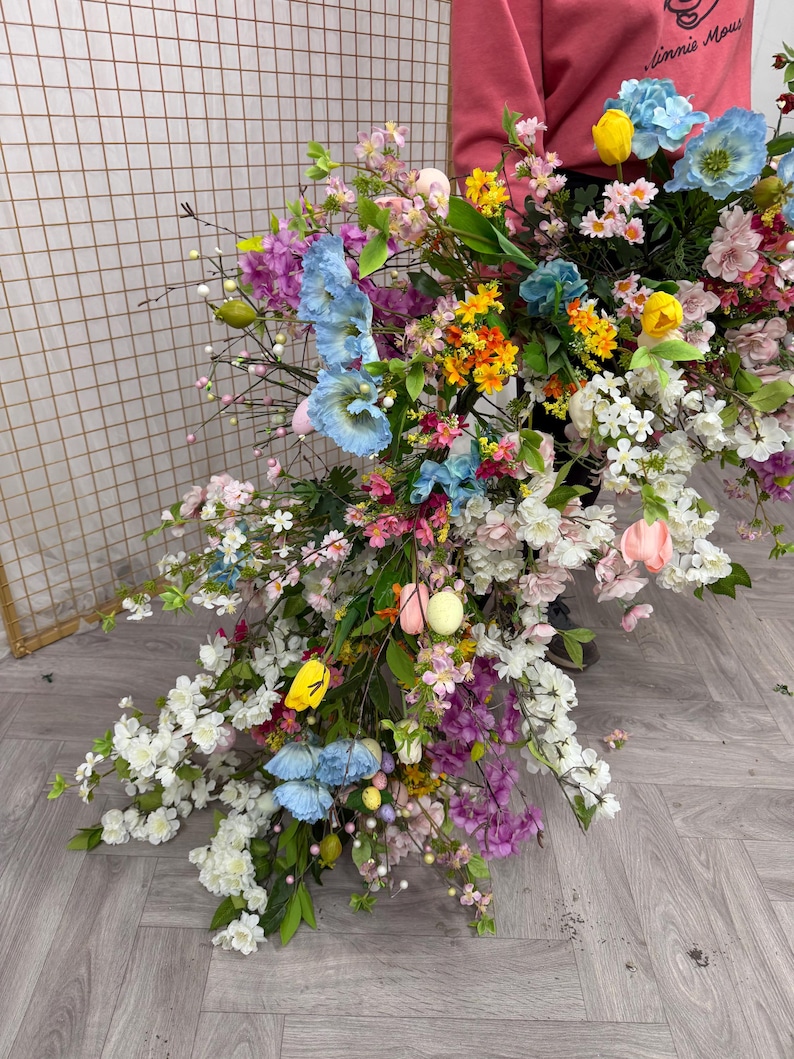 Easter Spring Flower Garland – Doorway Floral Decoration - Etsy
