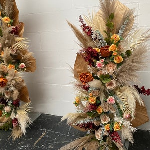 Boho Set Arrangement, Free Standing Boho Arrangement, Large Palm Flower ...