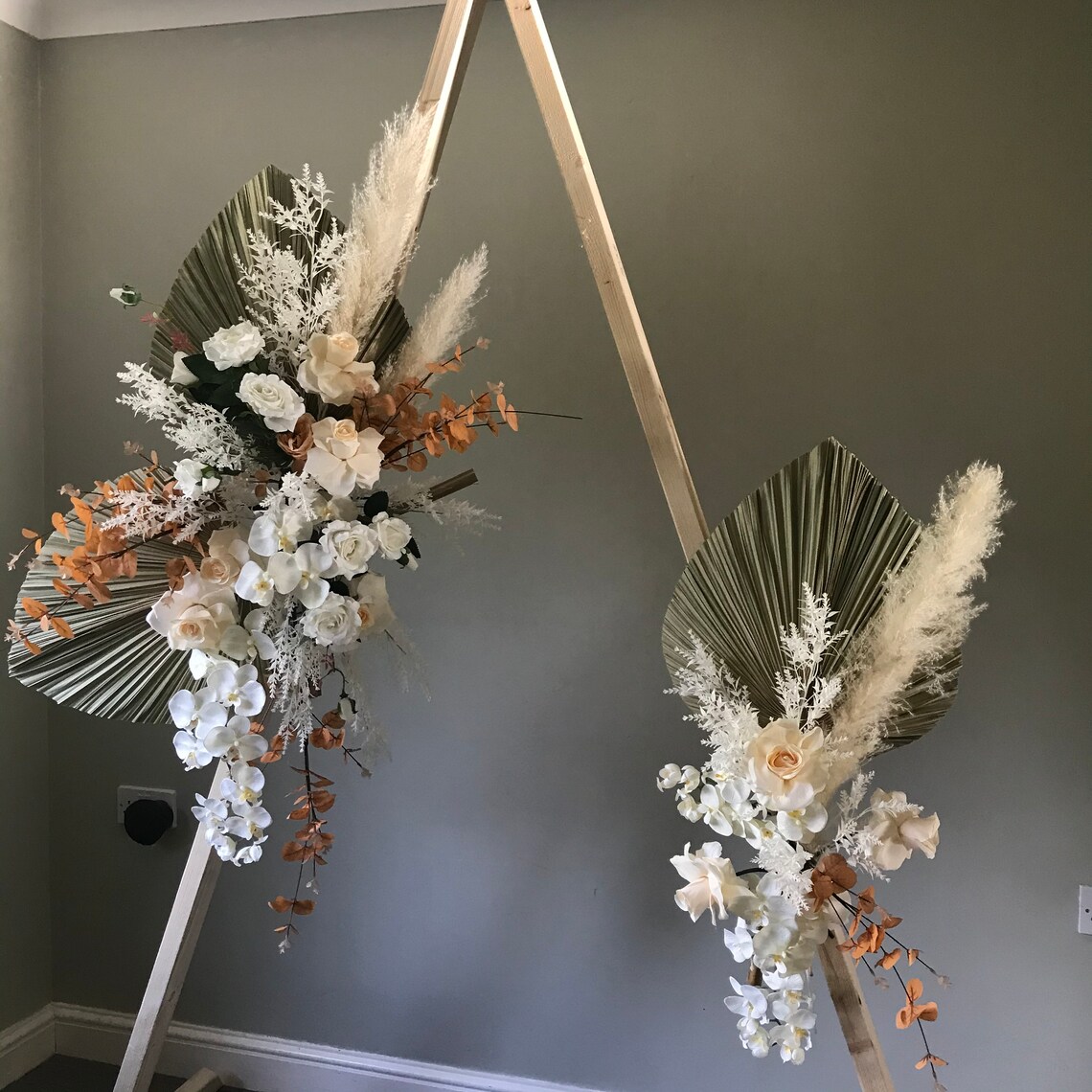 Buy Boho Flower Arch Boho Flower Swag Floral Arch Wedding Arch Online ...