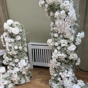 Wedding Flower Columns, Deconstructed Wedding Flower Arch, Flower ...