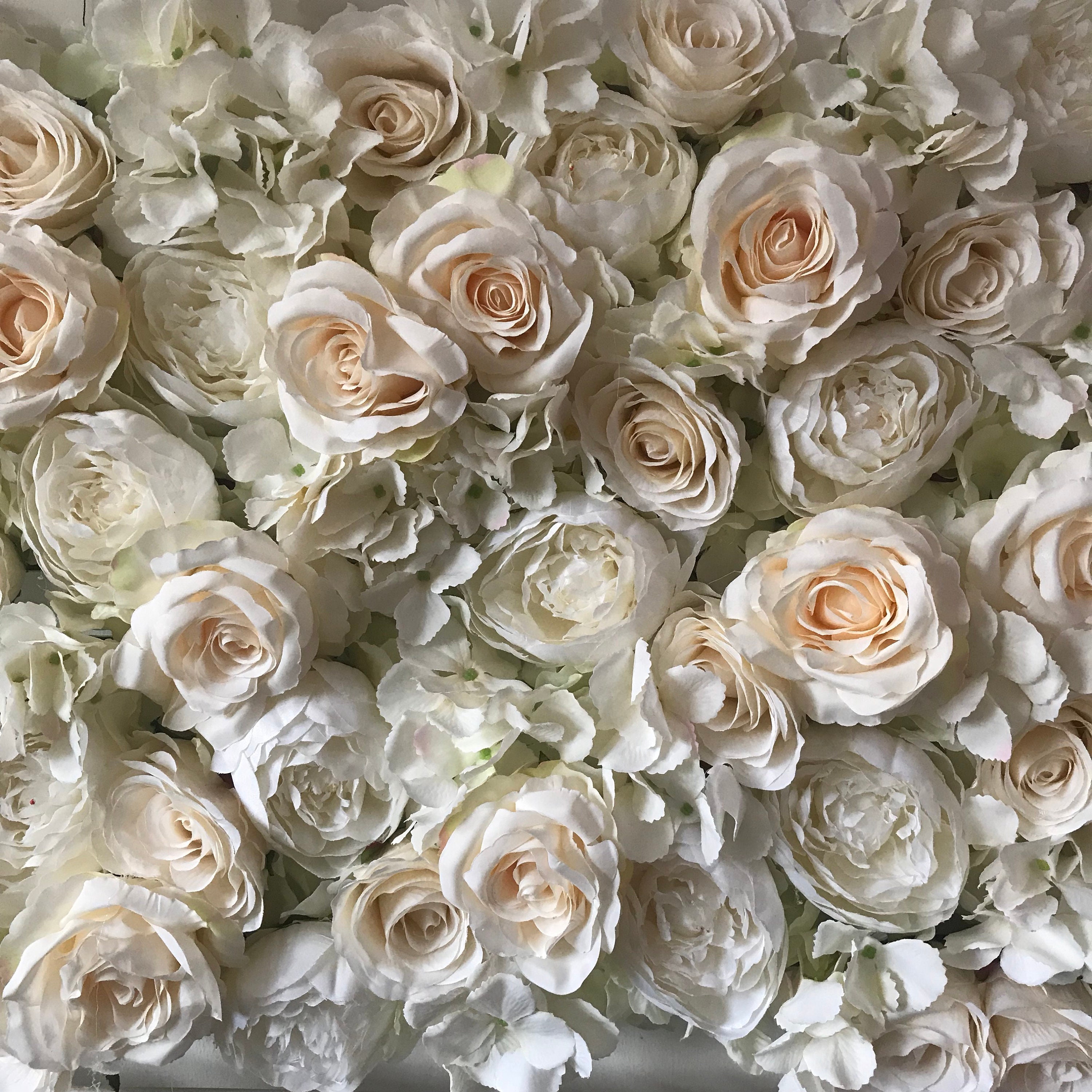 Cream Flower Wall Blush Flower Wall Bridal Floral Wall - Etsy UK