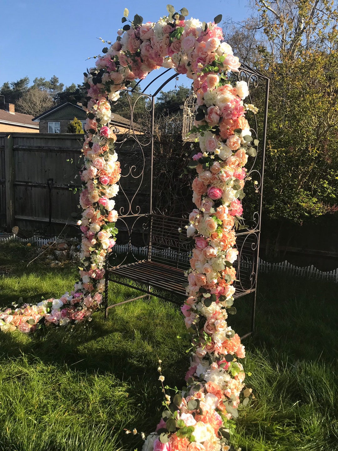 Bloemboog Bloemenboog Bruiloft boog Bruiloft bloem boog - Etsy Nederland