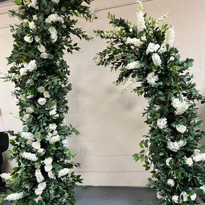 Wedding Flower Columns, Deconstructed Wedding Flower Arch, Flower ...