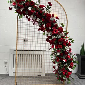 LUXE White Roses Flower Garland Wedding Backdrop Decor - Etsy