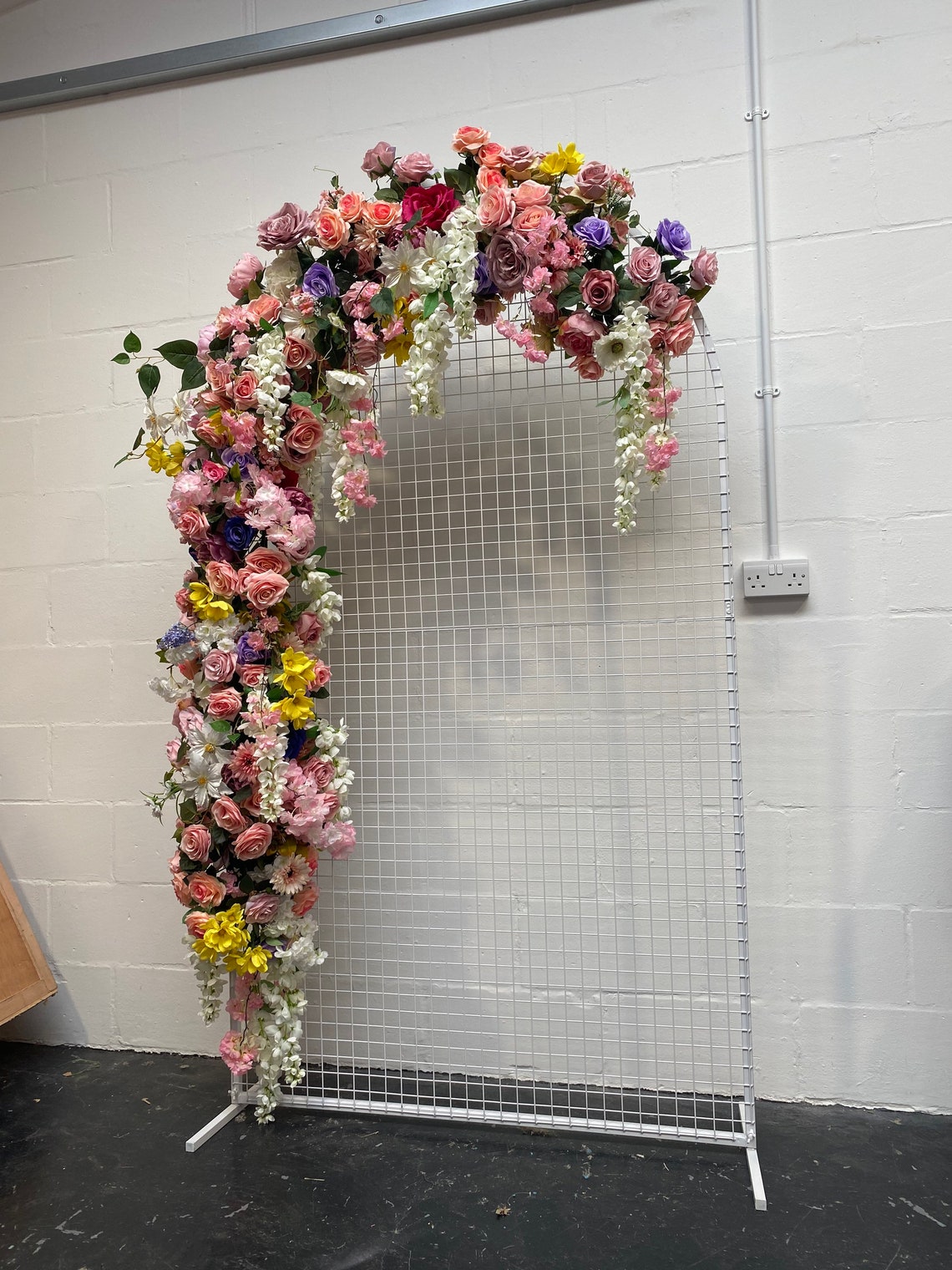 Bright Flower Garland Wisteria Flower Garland Pink Flower | Etsy