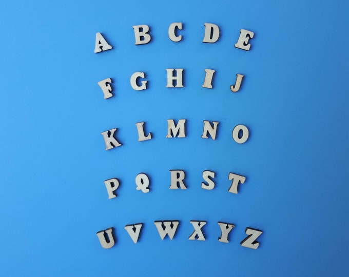 Comic Sans Font Alphabet Set Upper Case Letters A-Z 3mm Plywood 26 ...