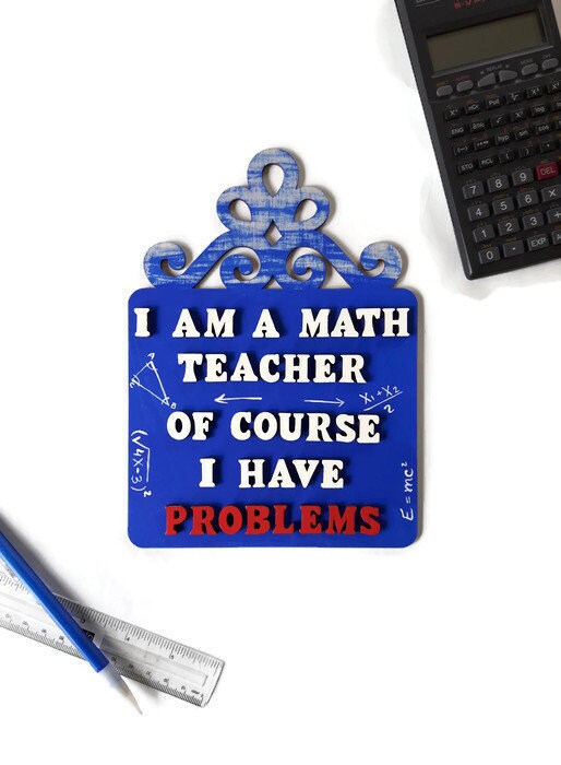 Math Teacher Gift Math Teacher Sign Math Classroom Decor - Etsy Canada