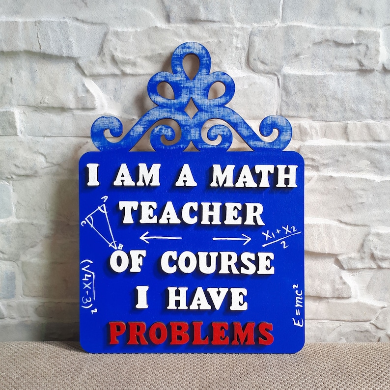 Math Teacher Gift Math Teacher Sign Math Classroom Decor - Etsy Canada