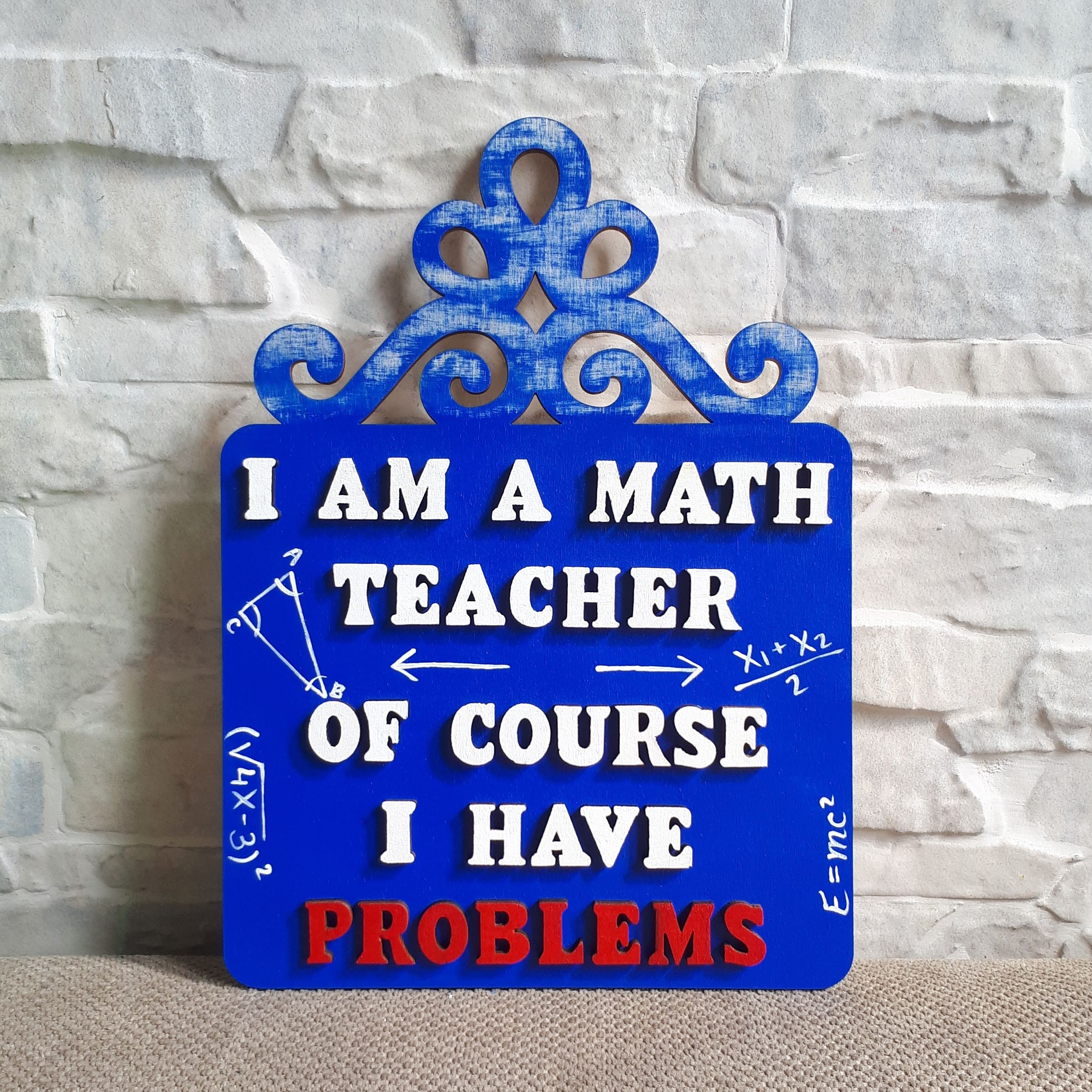 Math Teacher Gift Math Teacher Sign Math Classroom Decor - Etsy Canada