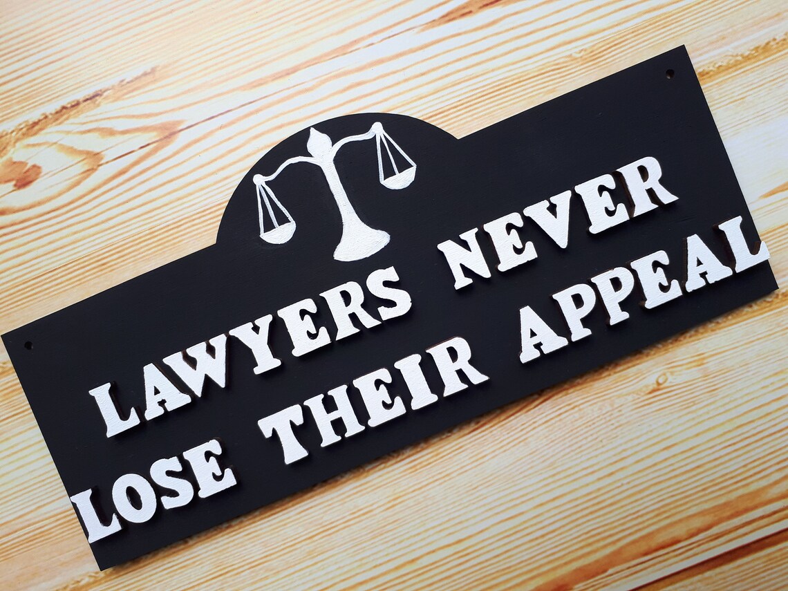 Lawyer Sign Lawyer Gift Law Office Decor Law School | Etsy