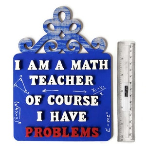 Math Teacher Gift Math Teacher Sign Math Classroom Decor - Etsy Canada