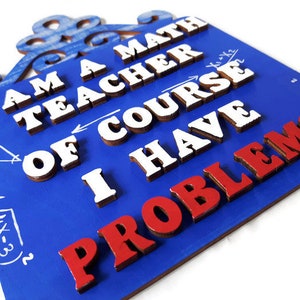 Math Teacher Gift Math Teacher Sign Math Classroom Decor - Etsy Canada