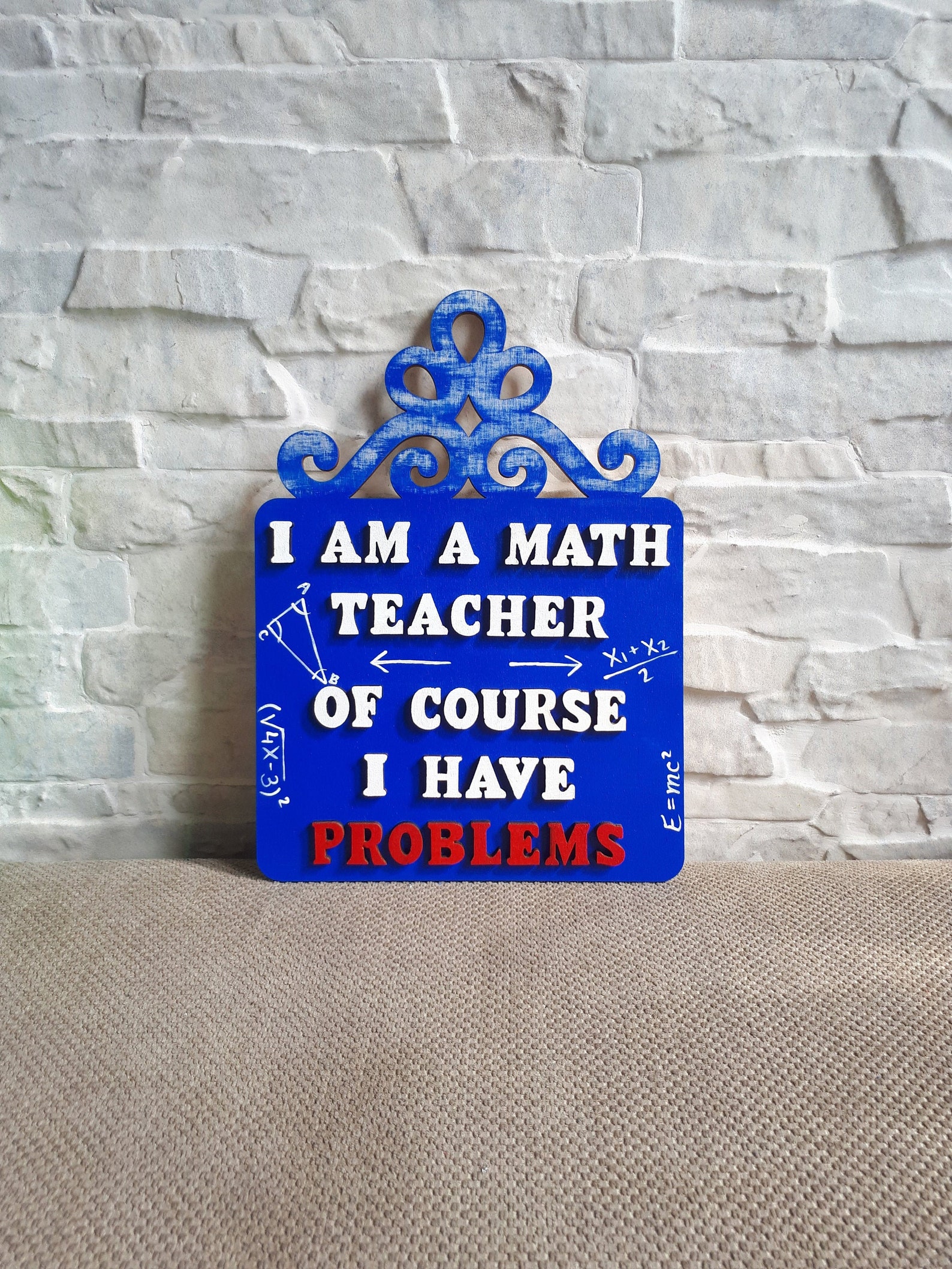 Math Teacher Gift Math Teacher Sign Math Classroom Decor - Etsy Canada