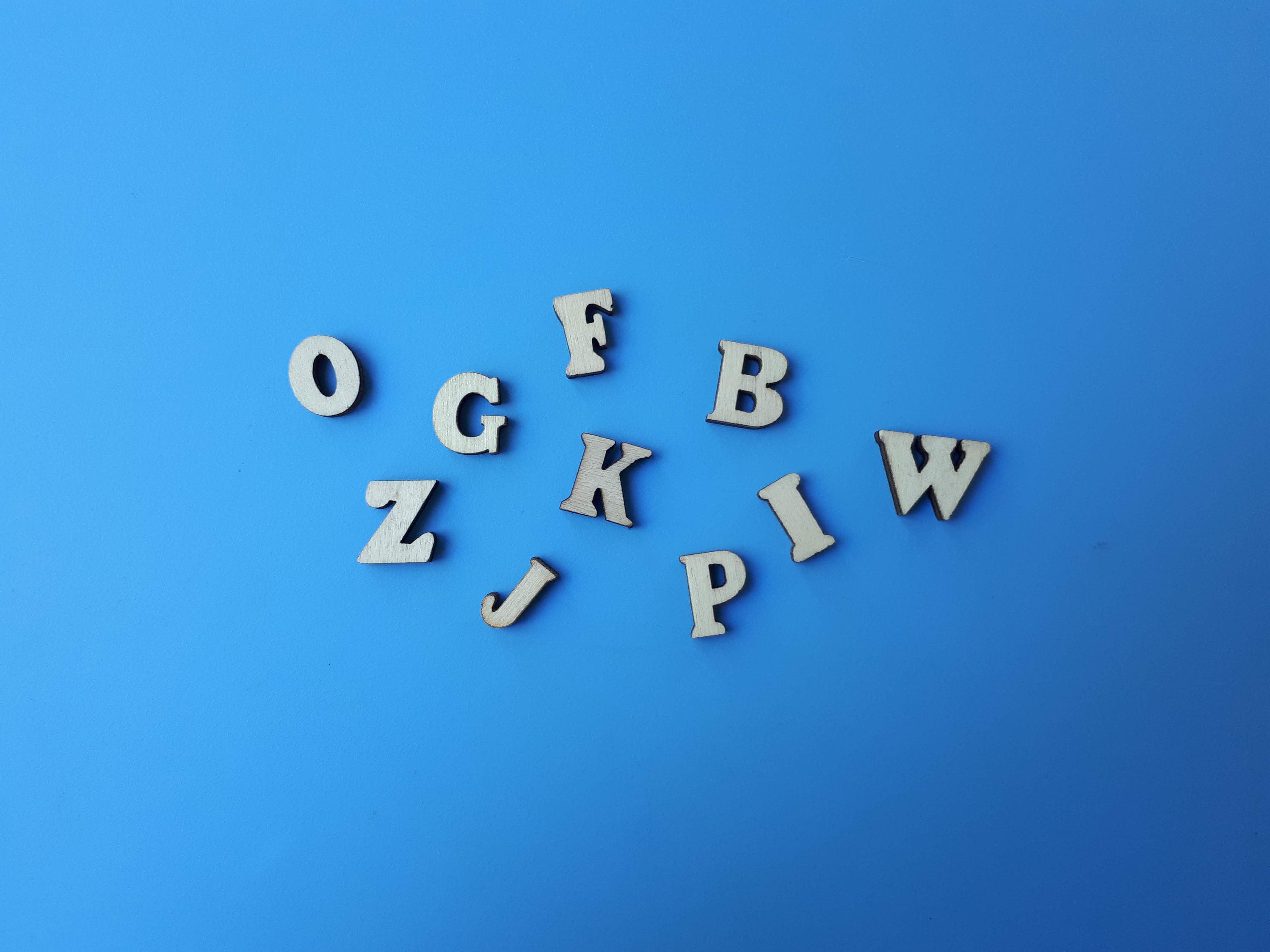 Set of 10 Small Wooden Letters and / or Numbers ANY - Etsy