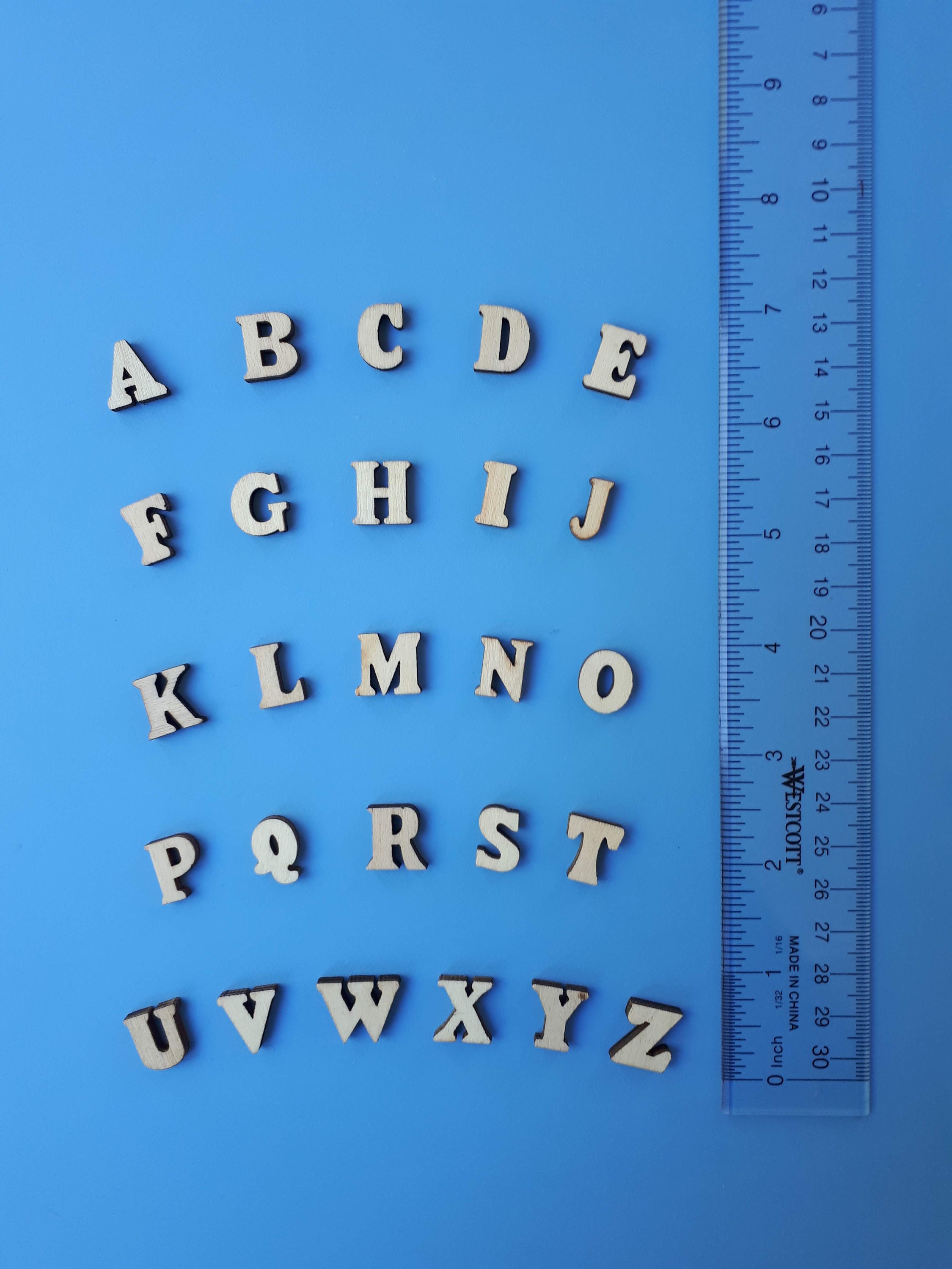 Wooden Alphabet Set A-Z Letters Set - Etsy Canada