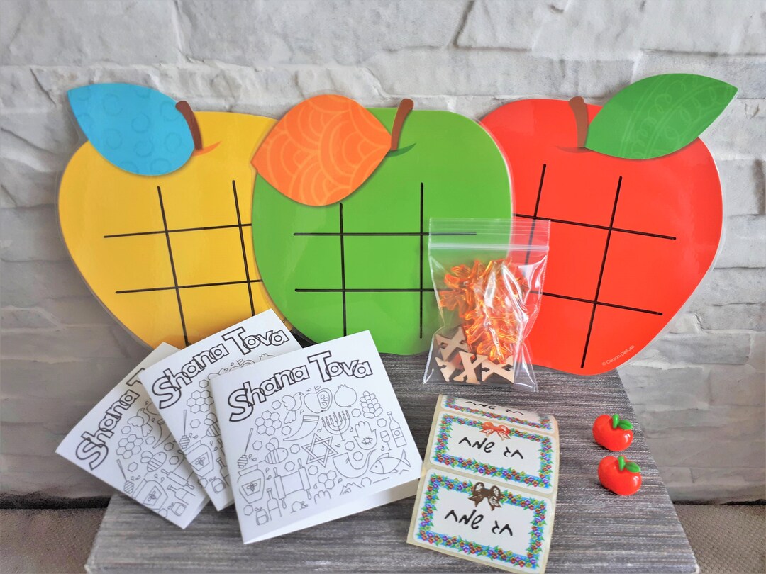 Rosh Hashanah Kids Activity Kit, Jewish New Year Gift for Children, Tic ...