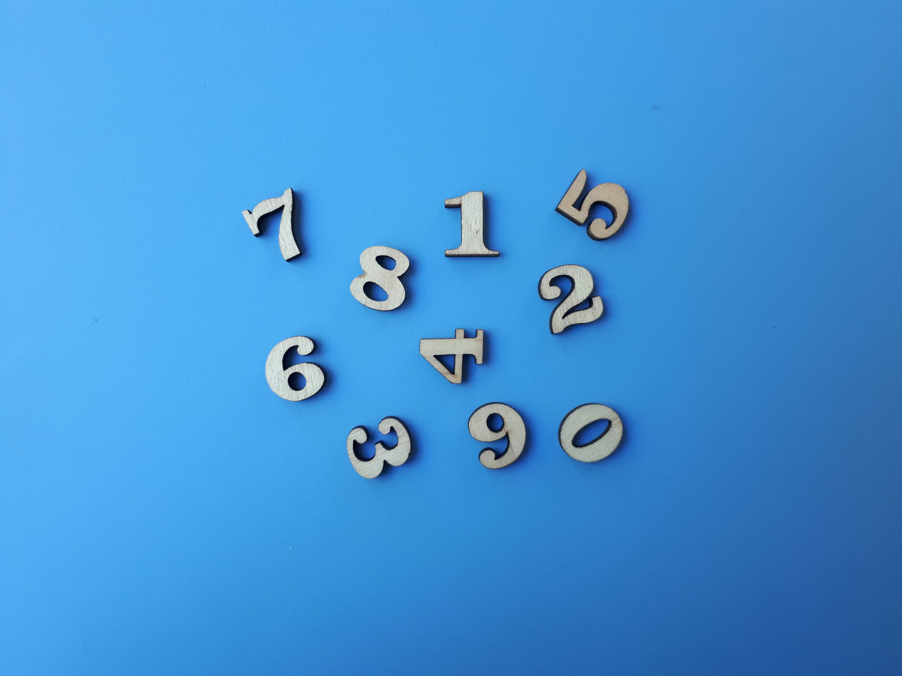 Set of 10 Small Wooden Letters and / or Numbers ANY - Etsy