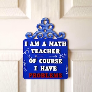 Math Teacher Gift Math Teacher Sign Math Classroom Decor - Etsy Canada