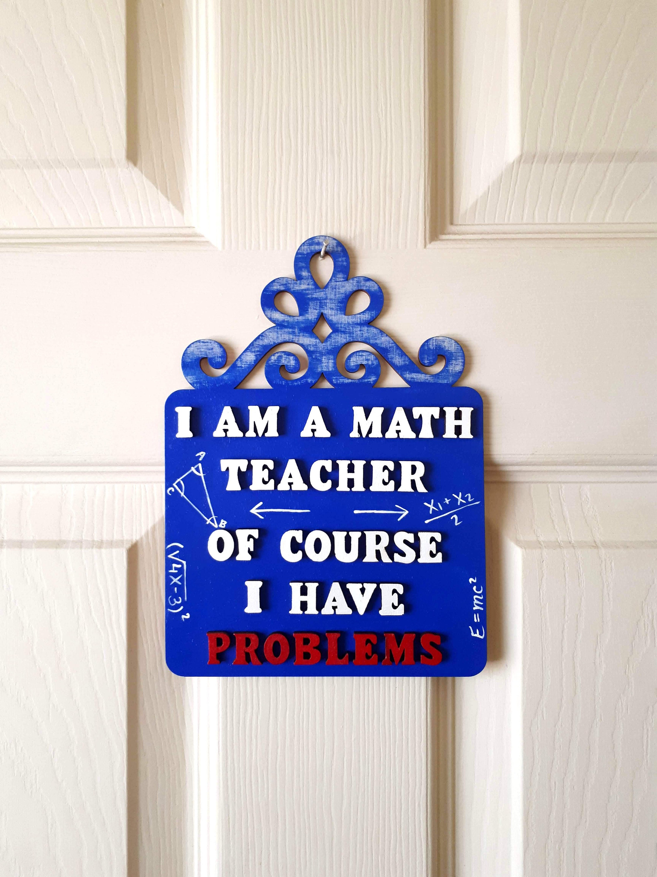 Math Teacher Gift Math Teacher Sign Math Classroom Decor - Etsy Canada