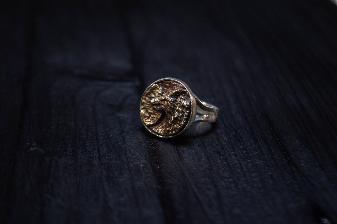 Wolf Ring - Etsy