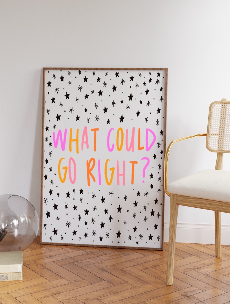 Digital Art, Vivid Trendy Pink, Electric, Print Posters, Large Wall Art ...